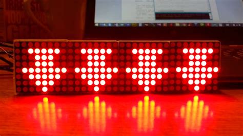 Arduino Library Test Program On 8x32 Matrix Led Module Youtube