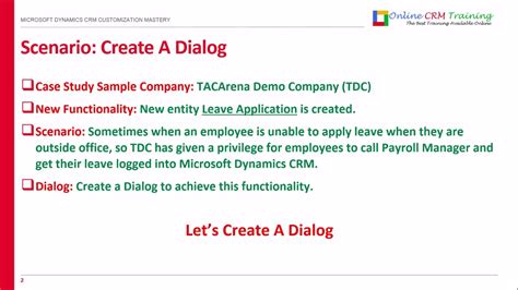 Microsoft Dynamics Crm Dialogs How To Create Dialogs Dialogs With Microsoft Dynamics Crm