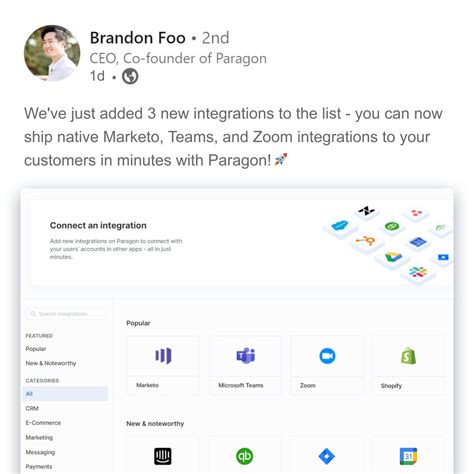 Paragon On Linkedin Paragon Embedded Integrations Platform For
