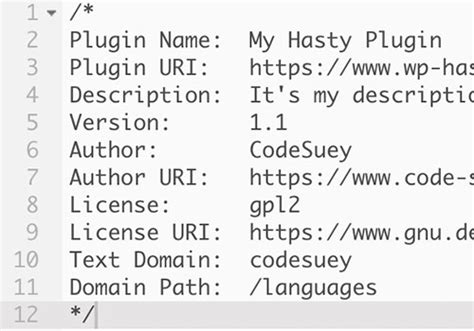 wordpress plugin header generator wp hasty