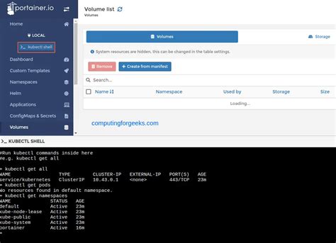 How To Manage Kubernetes Cluster Using Portainer Dashboard Computingforgeeks