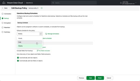 Step 3a Configure Backup Schedules Veeam Data Cloud
