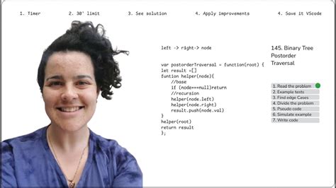 145 binary tree postorder traversal youtube