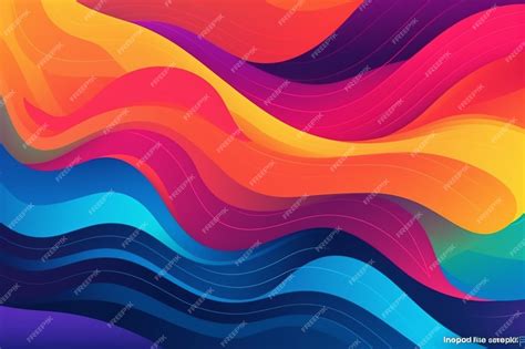 Premium Photo Abstract Colorful Flowing Shapes Background