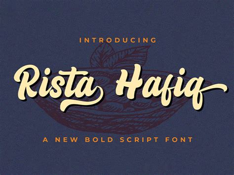 Rizta Hafiq Retro Bold Script Font By Stringlabscreative EpicPxls
