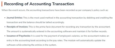 What Is An Accounting Transaction Example And Types Of Accounting