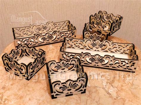 Laser Cut Tray Layout Dxf File Free