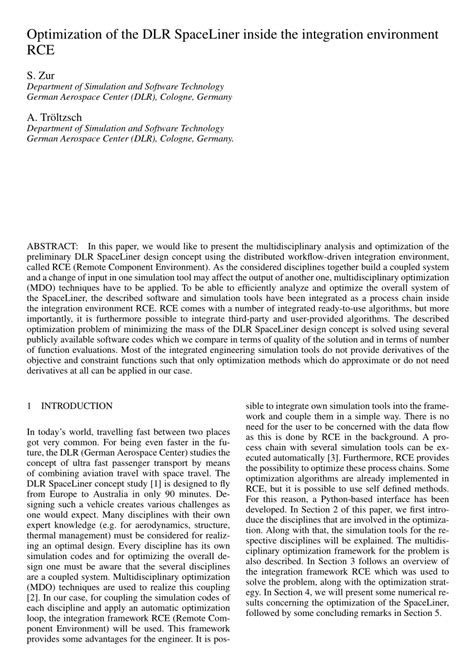 Pdf Development Of A Software Platform For Multidisciplinary