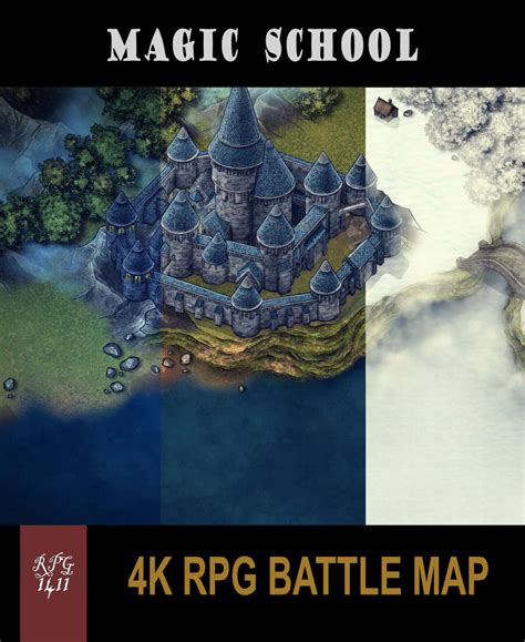 Magic School RPG Battle Map RPG 1411 DriveThruRPG