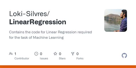 Github Loki Silvres Linearregression Contains The Code For Linear Regression Required For The