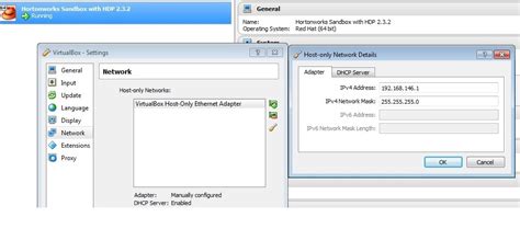 hdp sandbox 2 3 on virtualbox guest unable to access host network