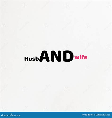 Simple Love Design For Marriage Word Play Stock Illustration