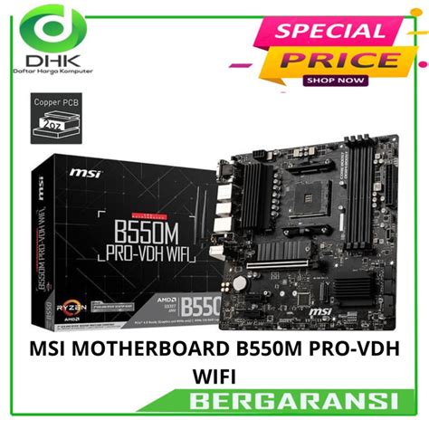 Jual Motherboard Msi B M Pro Vdh Wifi Jakarta Pusat Daftar Harga Komputer Tokopedia