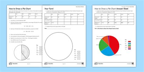 How To Draw A Pie Chart Worksheet