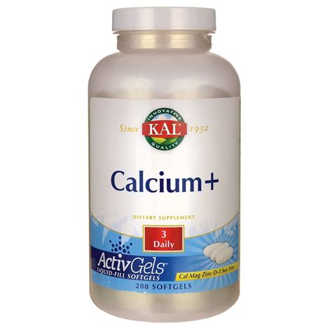Kal Calcium Plus 200 Sgels 200 Sgels Kroger