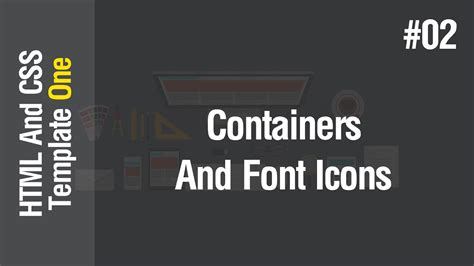Arabic Html And Css Template One 2021 02 Create Containers And Add Font Icons Youtube