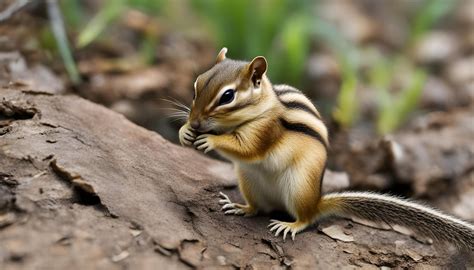 Premium Photo A Chipmunk With A Chipmunk On Its Head