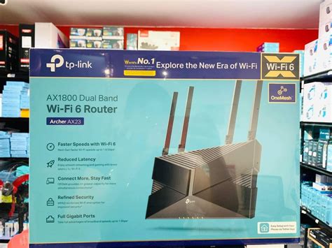 Tp Link Archer Ax23 Ax1800 One Mesh Wifi 6 Dual Band Router Computers And Tech Parts