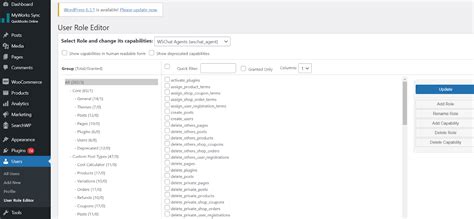 how to create a custom wordpress user role by editing the capabilities