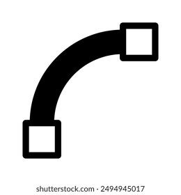 Arc Icon Vector Symbol Design Illustration Stock Vector Royalty Free Shutterstock