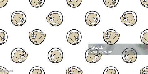 곰 원활한 패턴 북극곰 벡터 구멍 창 스카프 고립 만화 반복 벽지 타일 배경 낙서 일러스트 디자인 0명에 대한 스톡 벡터 아트 및 기타 이미지 Istock