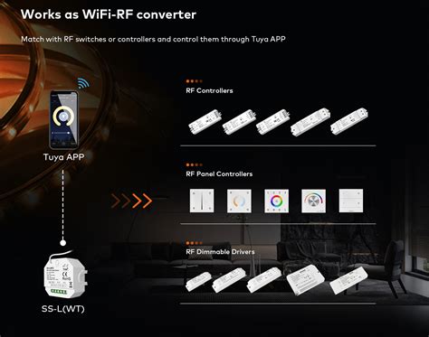 Tuya Smart Wifi And Rf Switch For Led Lamps Voice And App Control