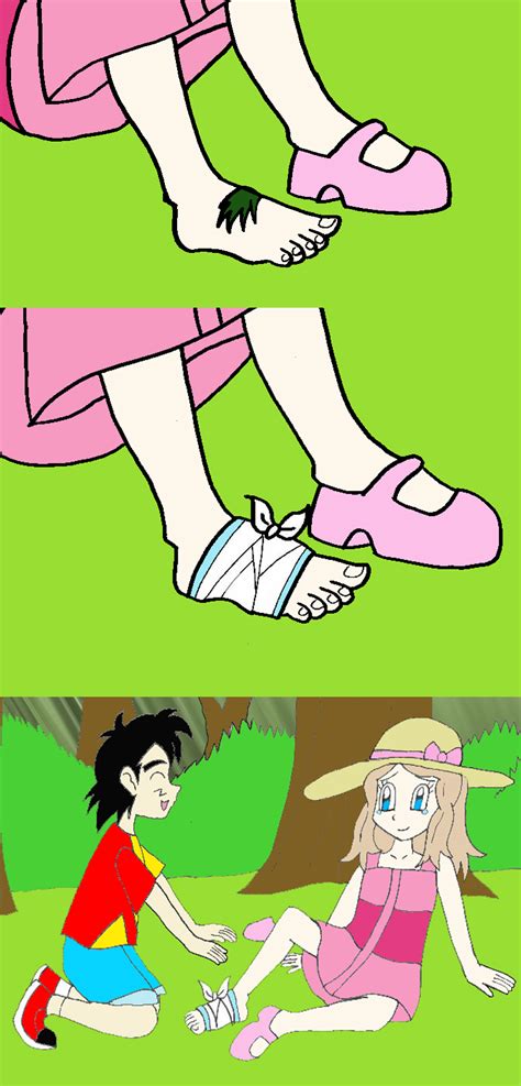 Ash And Serenas First Meeting My Cannon P3 By Animedino1 On Deviantart