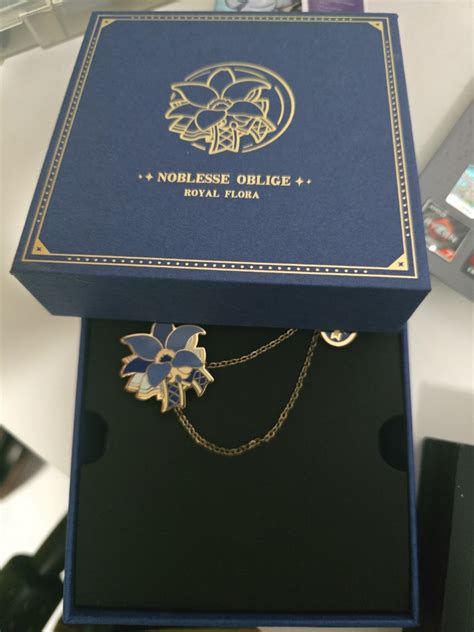 Genshin Impact Noblesse Oblige Royal Flora Pin Hobbies Toys Memorabilia Collectibles Fan