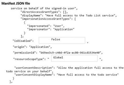 how should you configure myapp s manifest json file exam4training