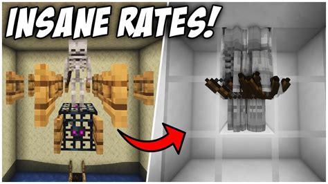 The Most Efficient Skeleton Grinder Xp Farm In Minecraft Java 121