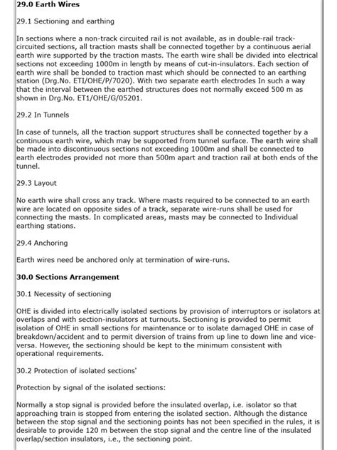 Sectioning And Numbering Of Ohe Traction Manual Pdf Electrical Substation Electric Power