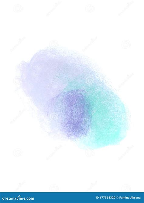 Colorful Abstract Pastel Blot Isolated On White Background Stock Illustration Illustration Of