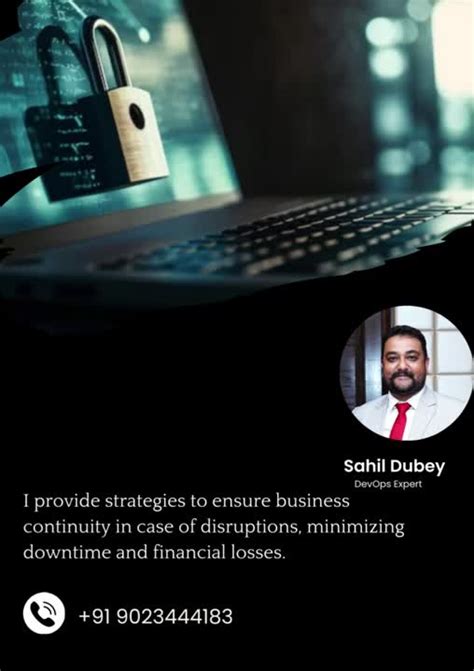 Sahil Dubey On Linkedin I Provide Strategies To Ensure Business Continuity In Case Of Disruptions …