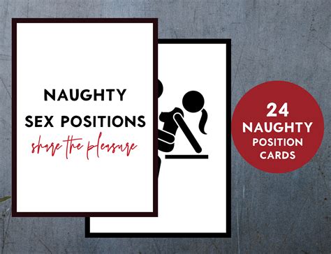 Sex Game 24 Sex Position Cards Printable Sexy Card Game Etsy