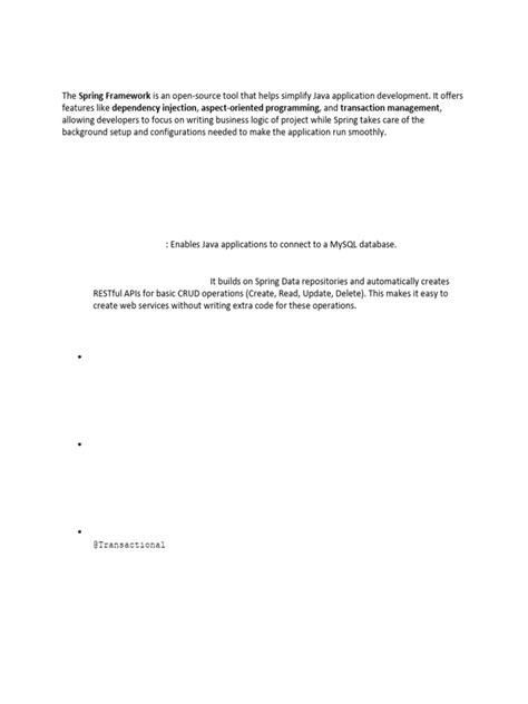 Spring Framework Pdf