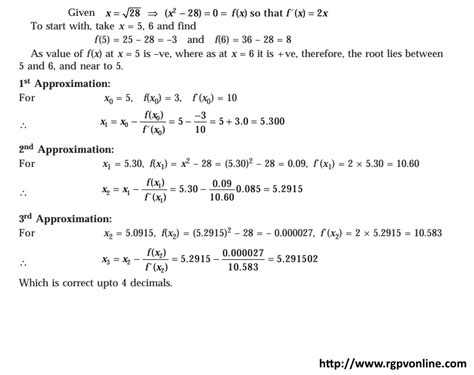 Q29 Using Newton Raphson Method Compute The Real Root Of The