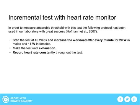 Incremental Testing In Rowing Ppt