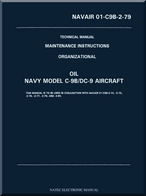 Douglas C 9b Dc 9 Aircraft Maintenance Instructions Organizational Oil Manual Navair 01
