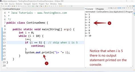 Java Continue Statement Testingdocs