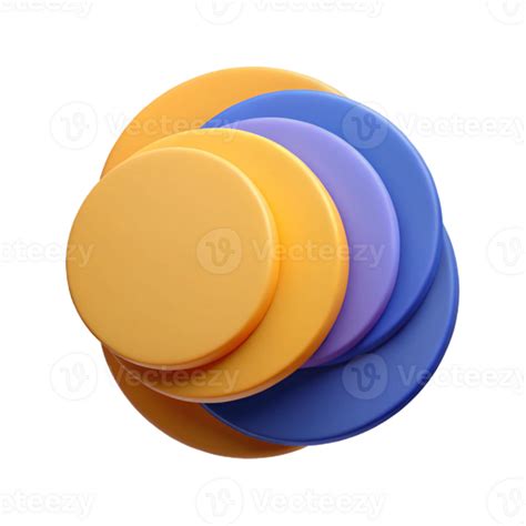 Signature Classic Overlapping Circles Flat Color Minimal Design