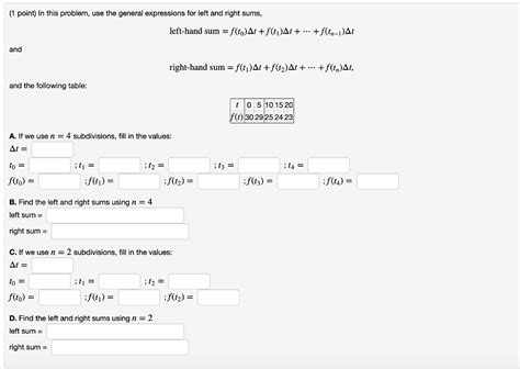 solved 1 point in this problem use the general