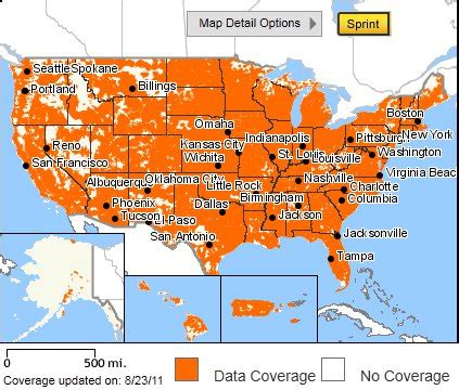 Sprint Coverage Maps WONTEK