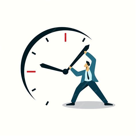 Premium Vector Businessman Time Management Control Work Schedule Concept