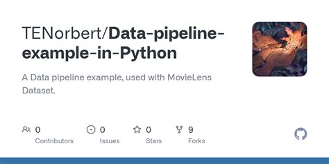 Github Tenorbertdata Pipeline Example In Python A Data Pipeline