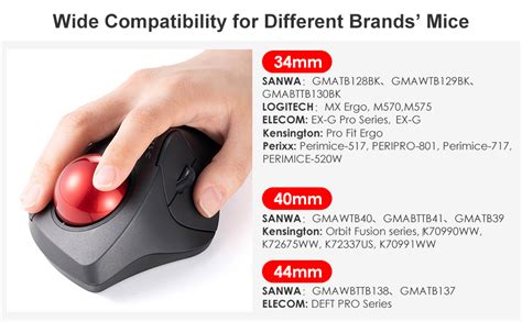 Sanwa Small Trackball 34mm 1 34in Replacement Ball For Logitech M575 M570 Mx Ergo
