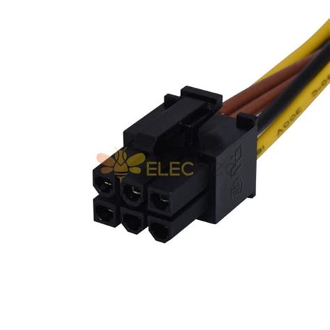 Elecbee Desktop Computer Gpu Power Cable Large 4 Pin To 6 Pin
