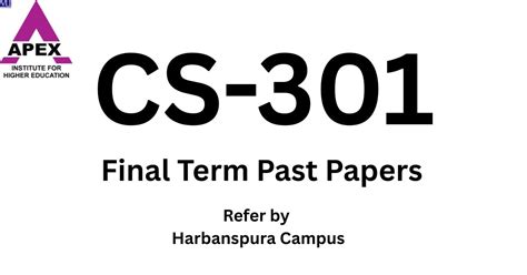 Cs301 Final Term Past Papers
