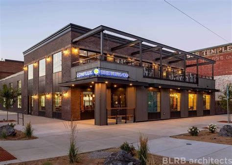 Conflux Brewery Facade Design Planos De Restaurantes Fachada De