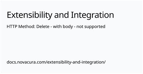Method Delete With Body Not Supported Extensibility And