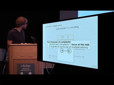 Conference Talks Talk Private Multiplication Over Finite Fields From